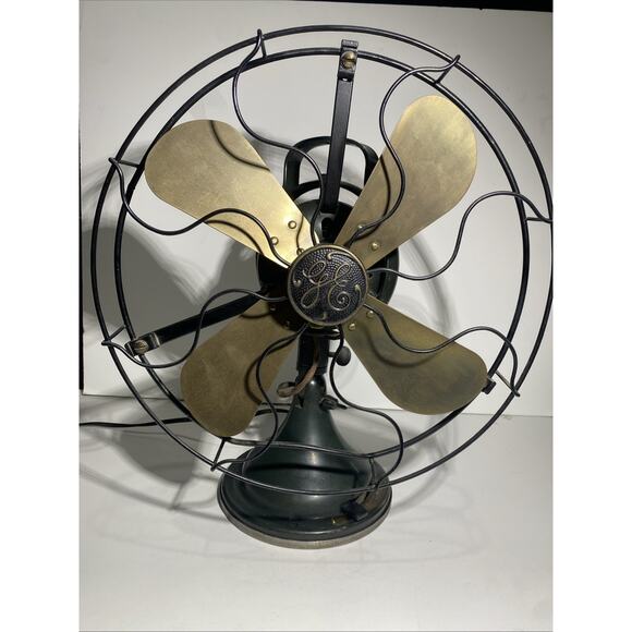 GE | Other | Large Antique Ge General Electric Industrial Desk Fan 3 ...